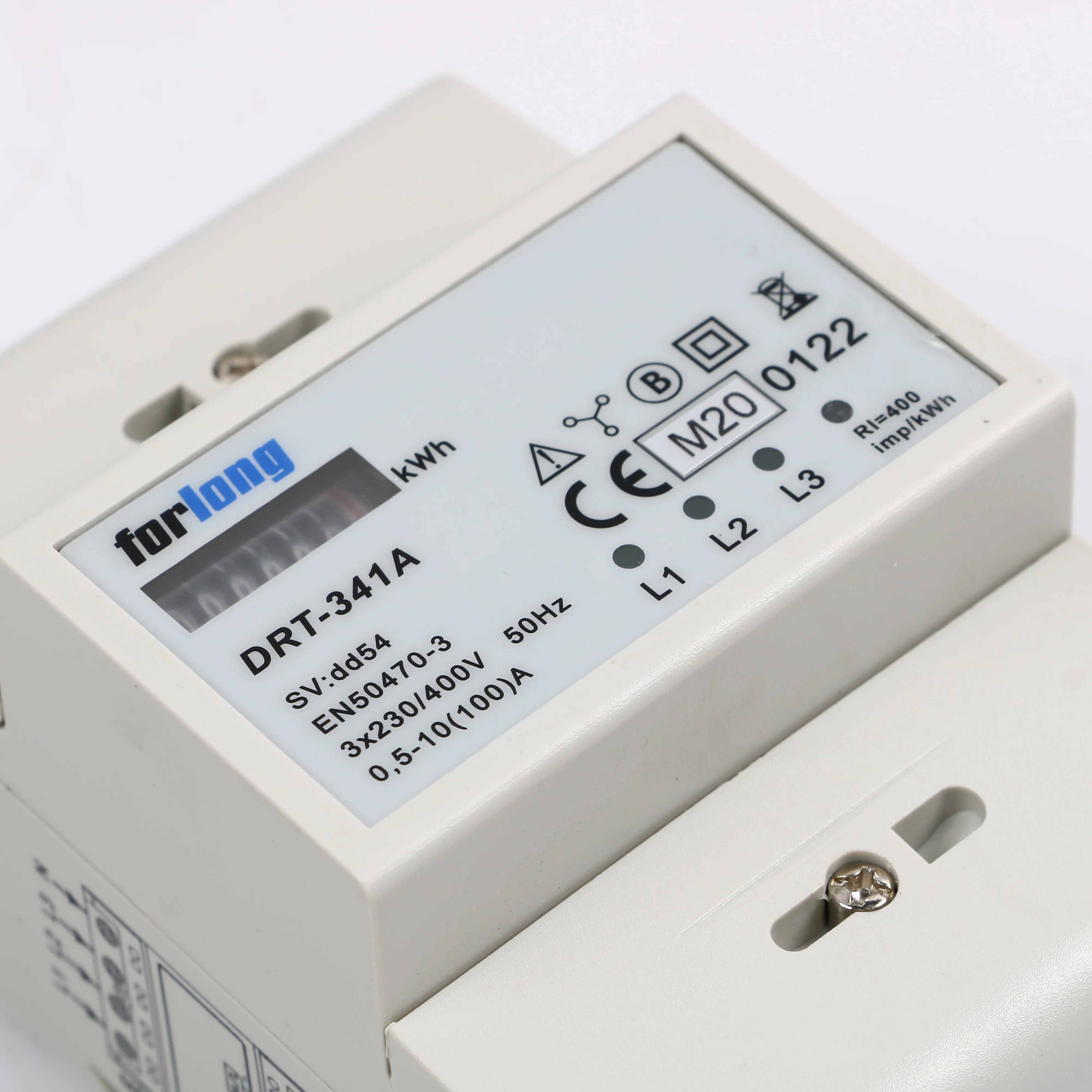 DIN Rail Mounting Analog Only 230v Three Phase Energy Meter Boxes for ...