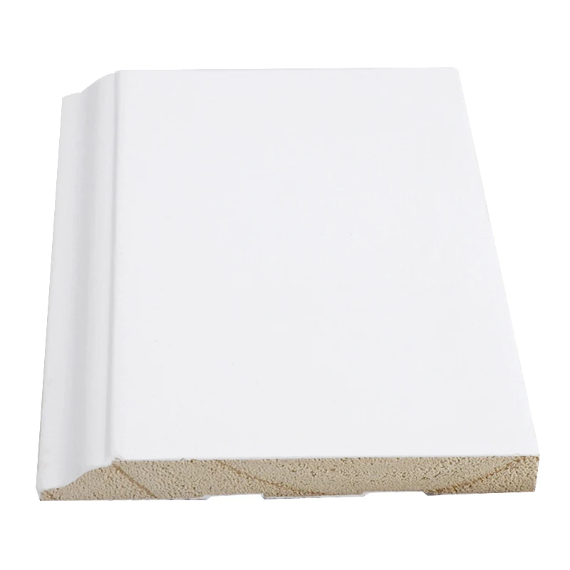 Baseboard Molding White Solid Wood Paint Frame Mouldings Wooden ...