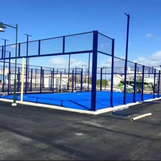 High Quality Indoor Outdoor Assembled Safety Panoramic Padel Court ...