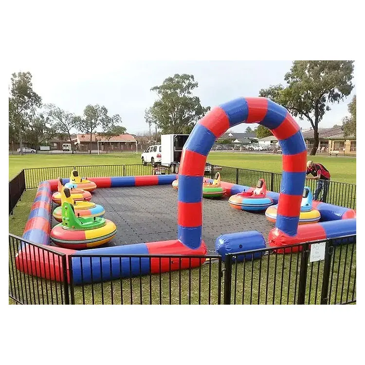 Outdoor Game Carnival Inflatable Bumper Car Arena Inflatable Car Race ...
