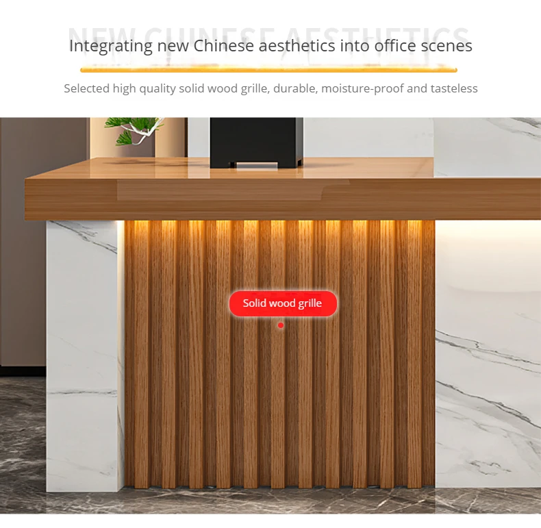 Modern Luxury Office Reception Table Design Hotel Furniture Set Office ...