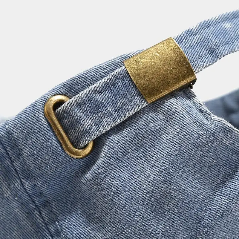 Vintage Distressed Jean Hat Frayed Bil Baseball Cap Adjustable ...