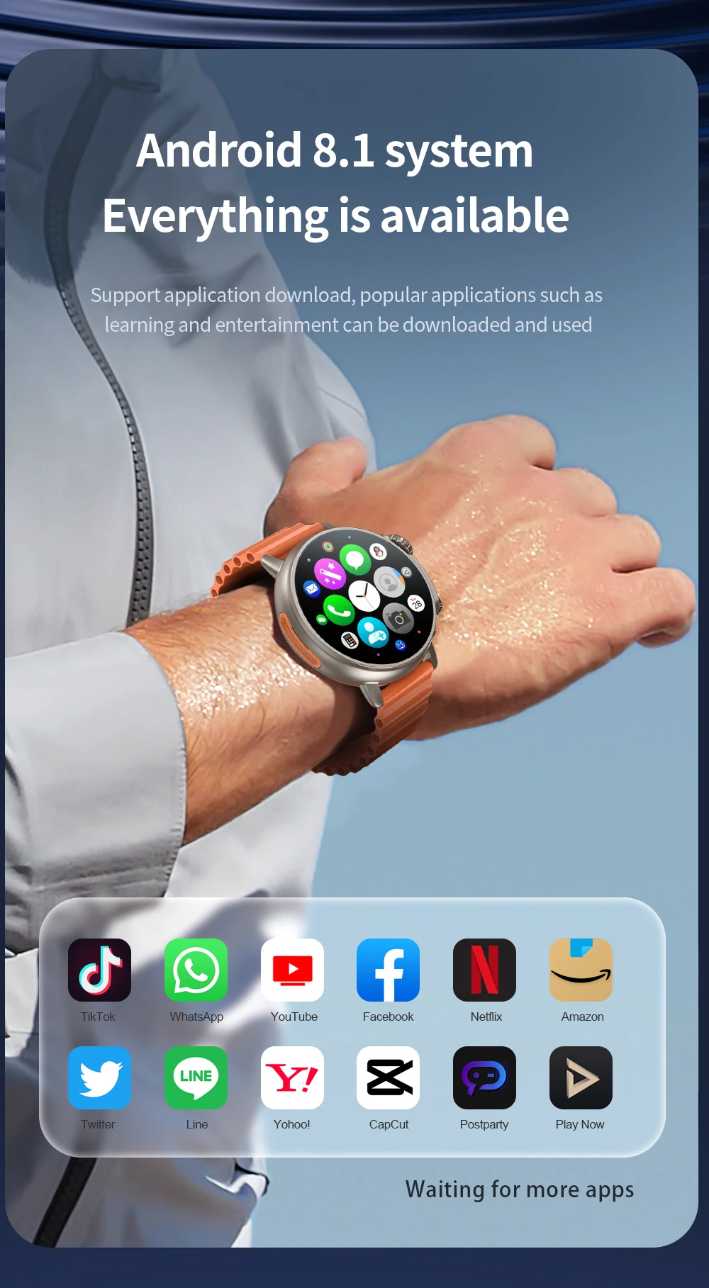 K8 4g Android Smartwatch Support 4g Sim Card And Wifi S8 Ultra Smart ...