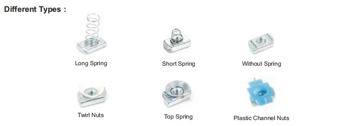 Unistrut Channel Nut Without Spring - Durable & Versatile