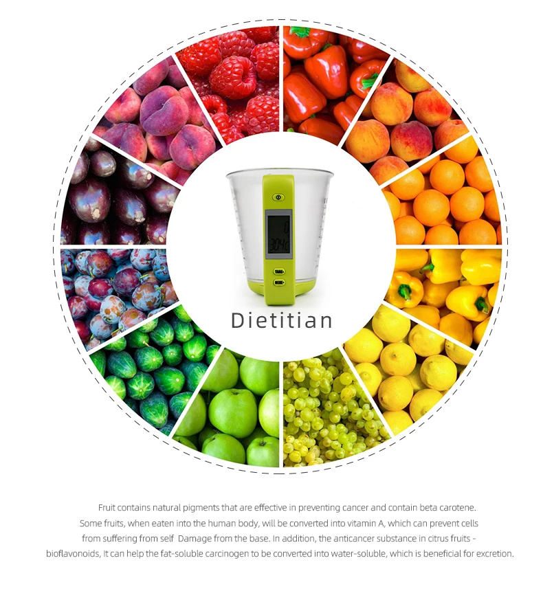 Modern Style Electronic Digital Kitchen Measuring Cup Scale Pc Oem Lcd ...