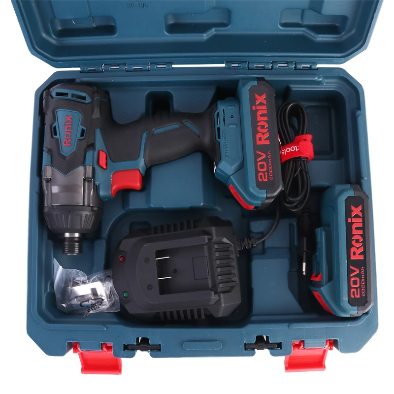 Ronix 8906k 20v Brushless Cordless Drill Impact Driver Combo Kit ...