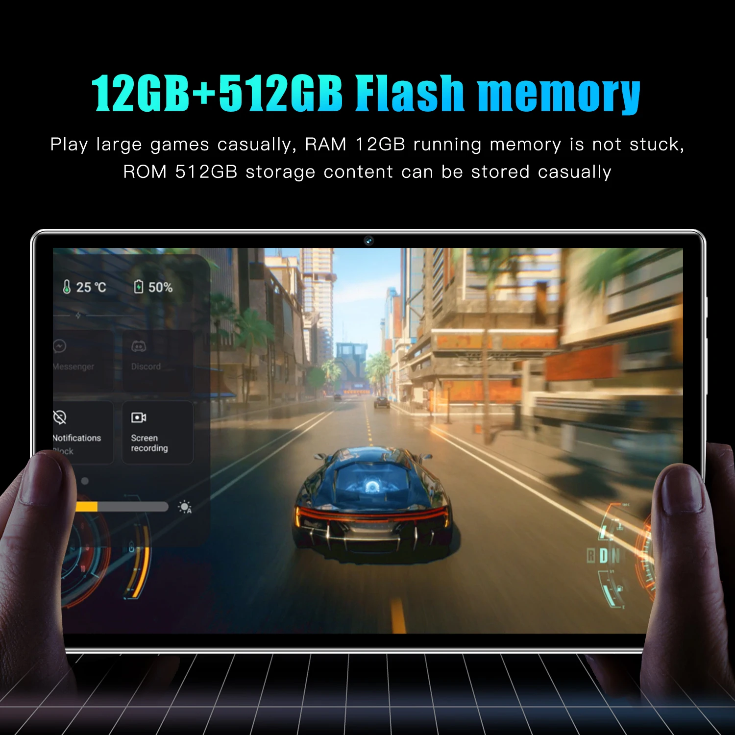 7000mah RAM 12G 512GB ROM Android 12.0 Tablet PC for Education