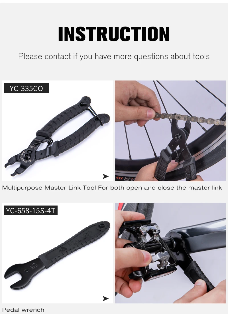 BIKE HAND Tools - 20 in 1 Bicycle Repair Kit for All Needs