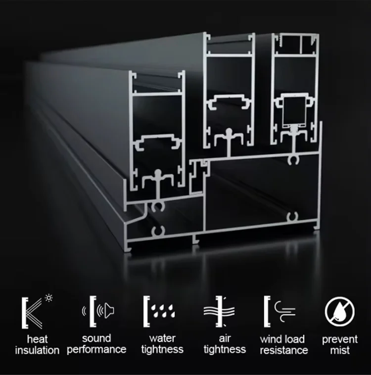 Modern Design Custom Automatic Vertical Slide Guillotine Windows ...