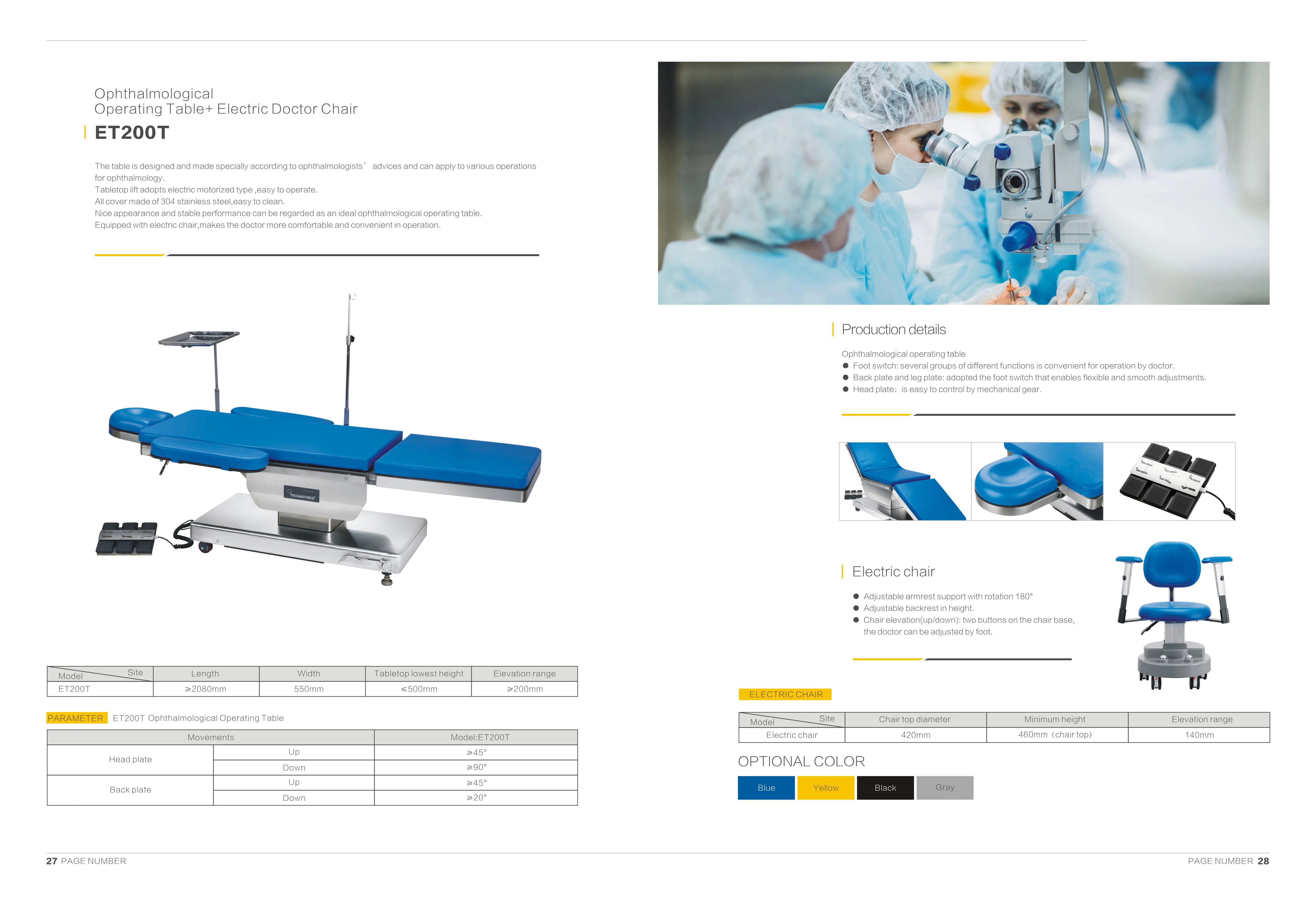 Et200t Ophthalmology Operation Ophthalmic Surgical Table Procedure ...