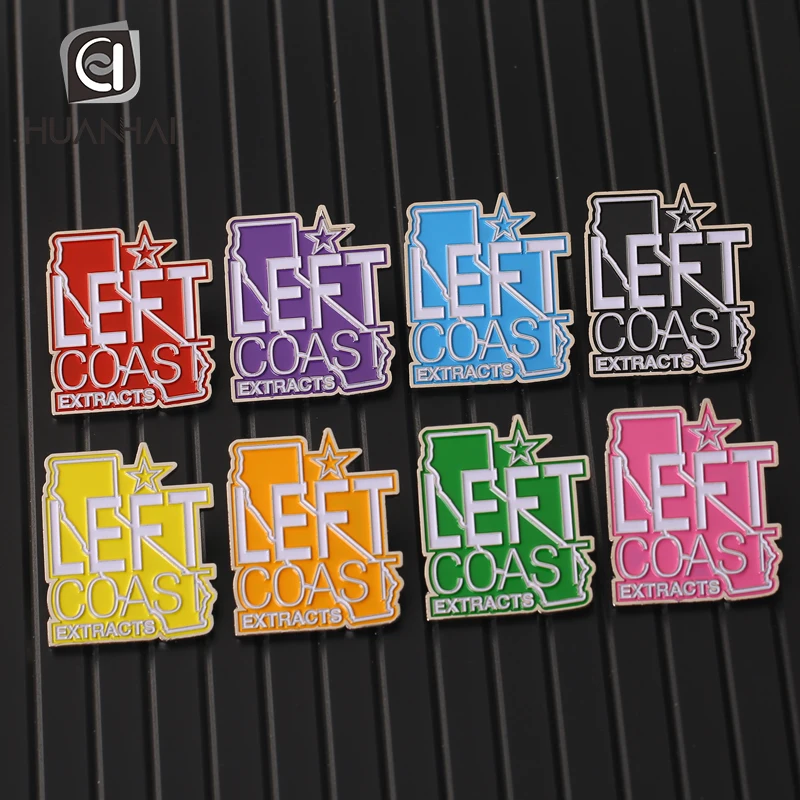 Customized Gold Metal Souvenir Logo Embossed Enamel Luxury Lapel Pin ...