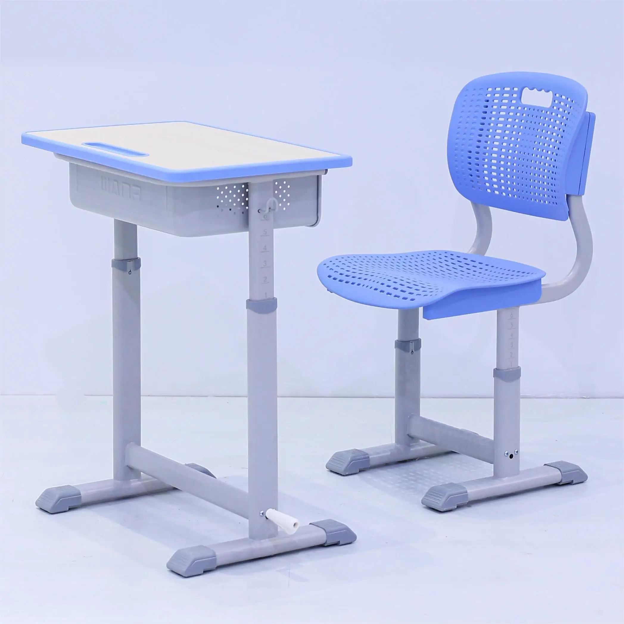 Modern Design Durable Metal Student Desks and Chairs Eco-Friendly ...