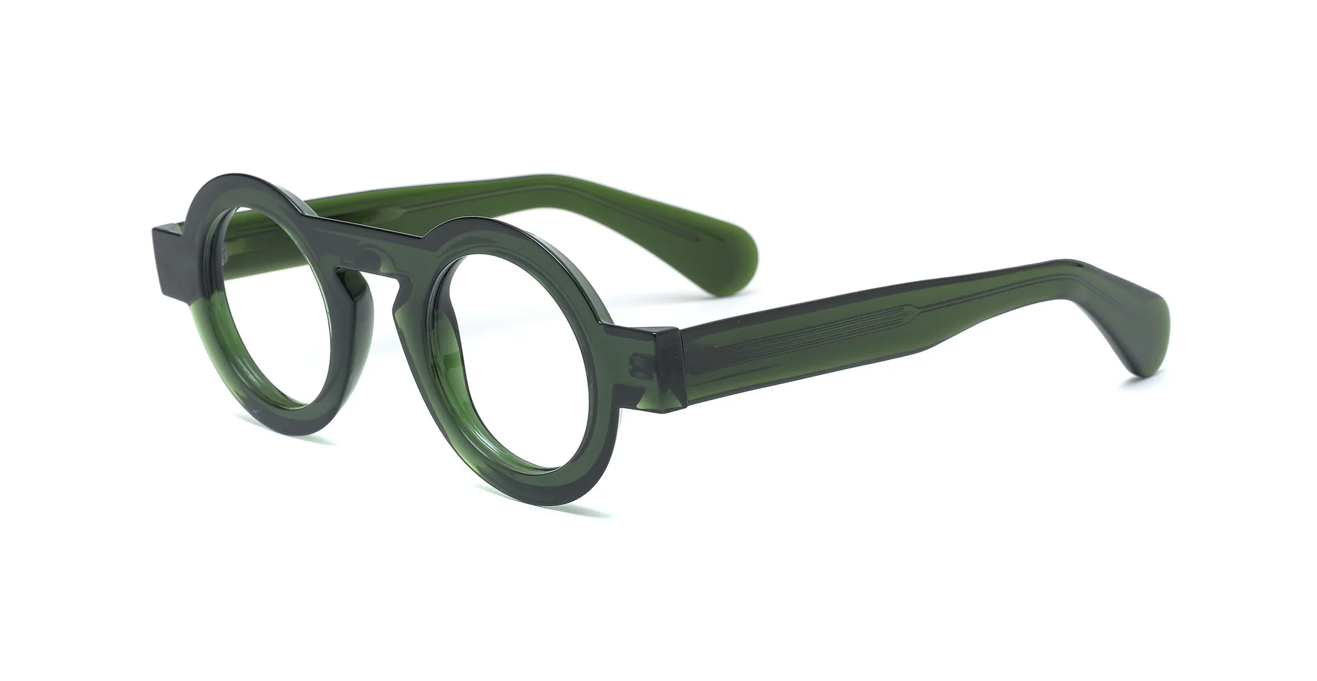 1801Hot Sale Luxury Acetate Round Thick Eyeglass Frames Spectacles ...