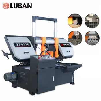 Luban Metal Cutting Band Saw Machine Double Column Reasonable Structure ...