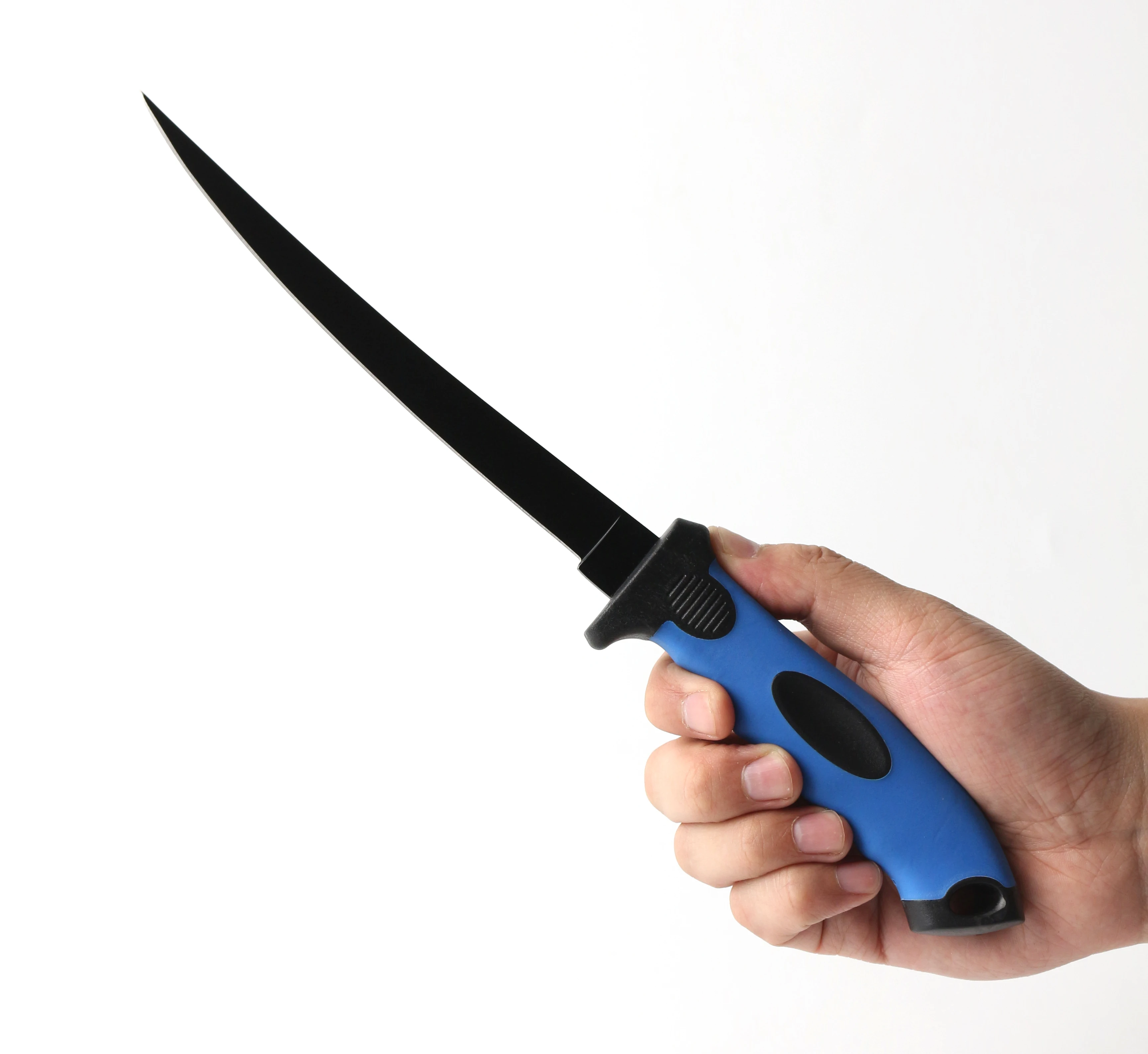 XK05 Stainless Steel Slim Blade With Plastic TPR Handles Fillet Knife ...