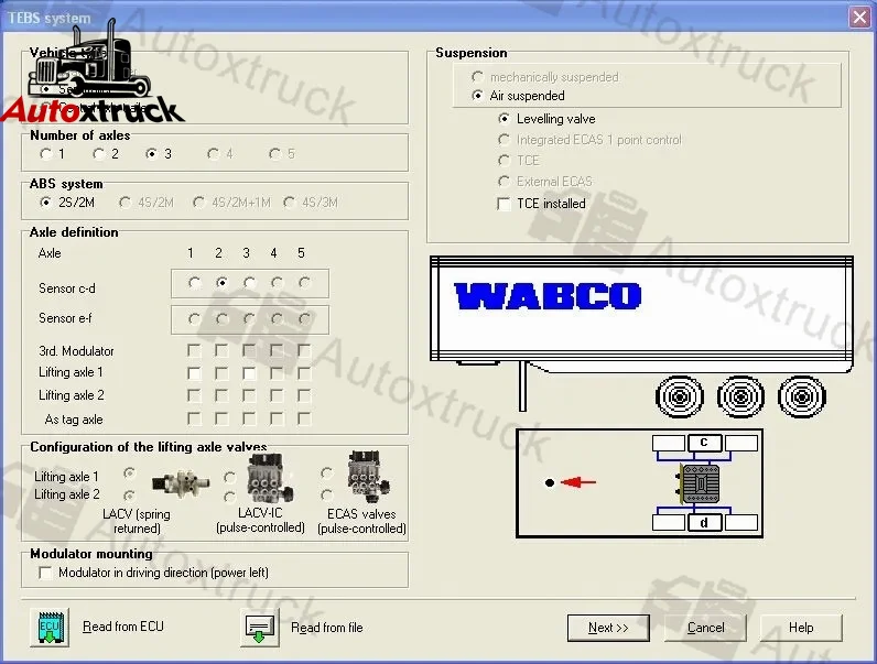 Wabco Interface (WDI) Diagnostic Kit - Heavy Duty Truck Scanner