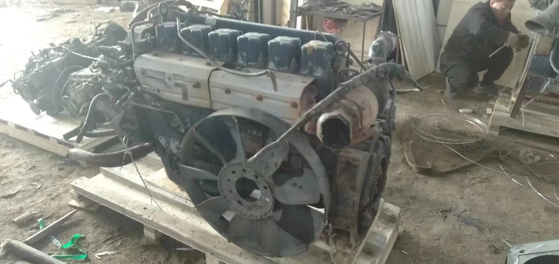 Original Used 6 Cylinder Diesel Engine Wp10 Wd615 For Weichai Truck ...