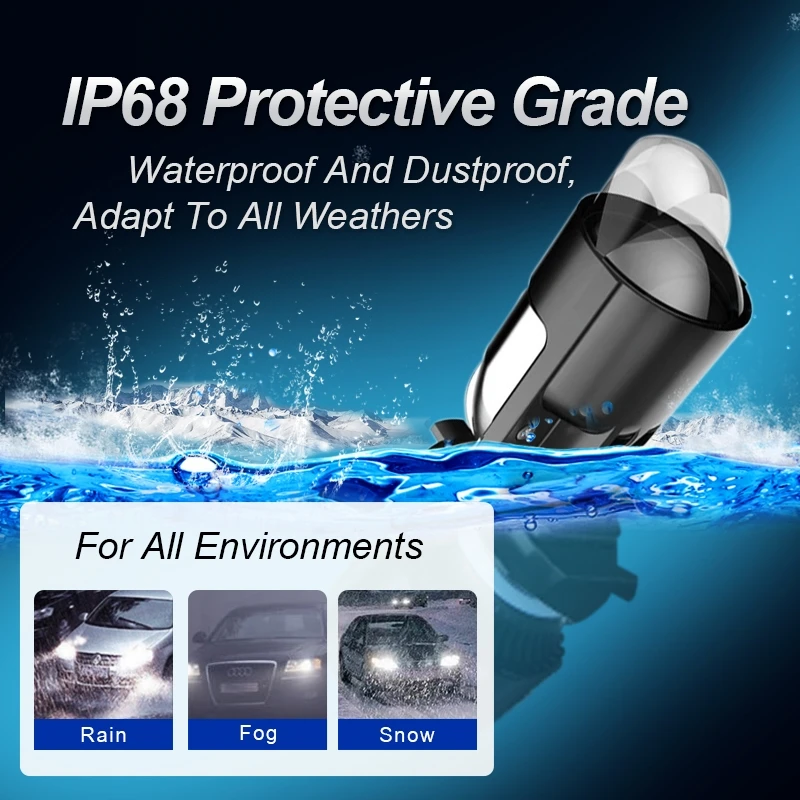 Dual Projector LED Headlights - Bright, Durable, Efficient