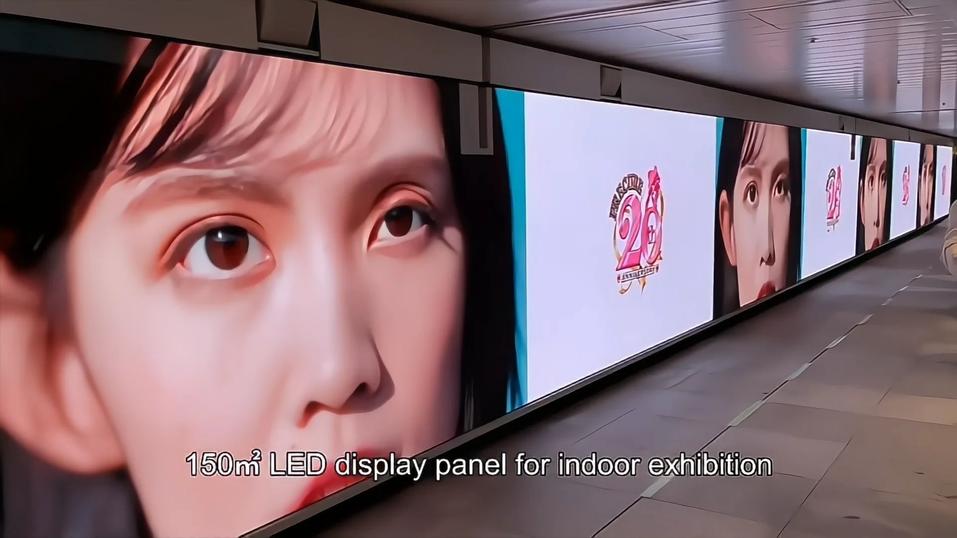 Indoor Circular Curved Led Display Cylindrical Column Circle Video Wall ...