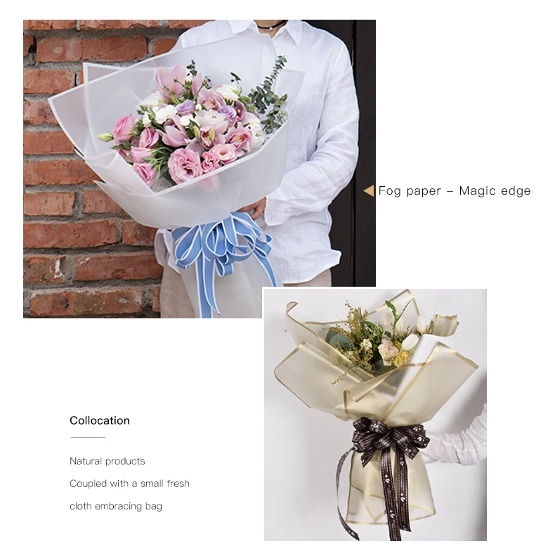 58cm*58cm Translucent Sinowrap Flower Bouquet Wrapping Paper Wholesale ...