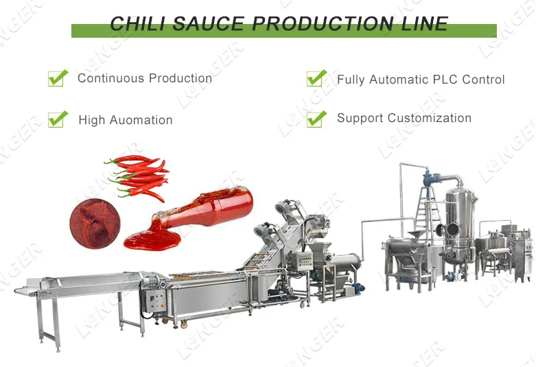 Whole Flow Chart Pepper Sauce Grinding Processing Machinery Chili Paste ...