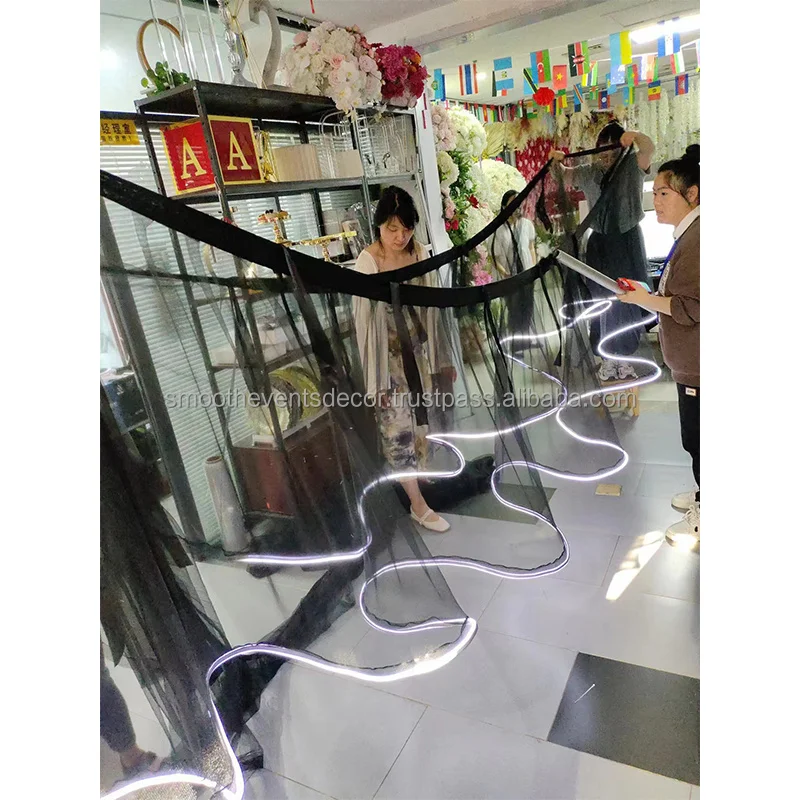 SMOOTH String Curtain Veil Light Strip Decor for Weddings