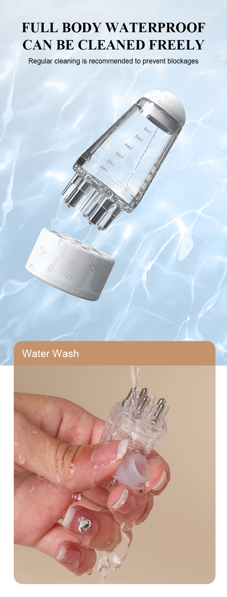 Mini Liquid Dispensing Scalp Applicator - Hair Oil Comb
