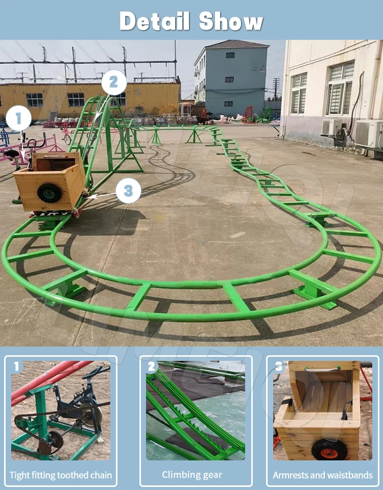 Fairground Attraction Kids Playground Unpowered Kids Roller Coaster ...