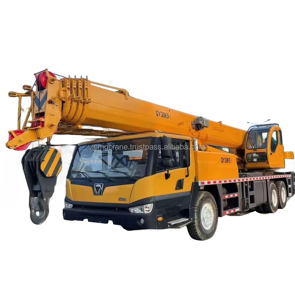 30 Ton Truck Crane Machine Qy30k5c Construction 50.2m Mobile Cranes ...