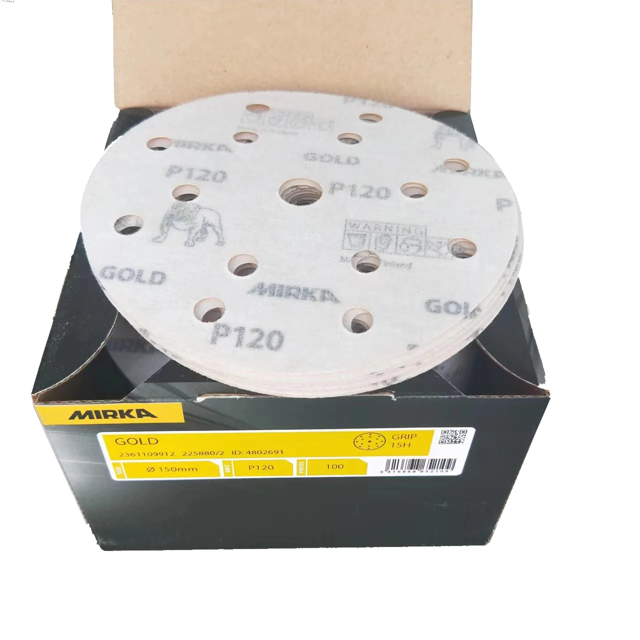 Mirka Gold Sanding Disc Yellow Polishing Disc P80-P500 5inches 6inches ...