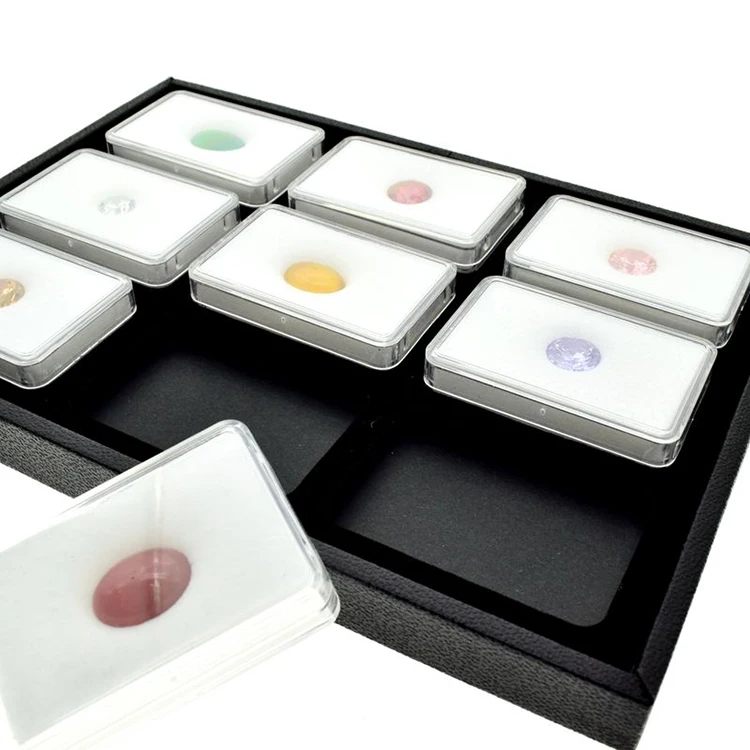 Custom Gemstone Jewelry Display Tray Diamond Storage Box Sponge ...