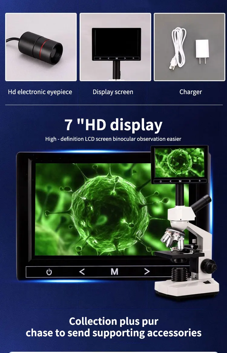 5000X Professional Laboratory Compound Optics Trinocular Microscope ...