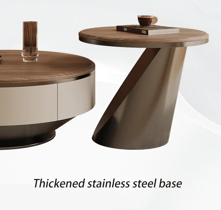 Classic Solid Wood Coffee Table Set - Vintage Luxury