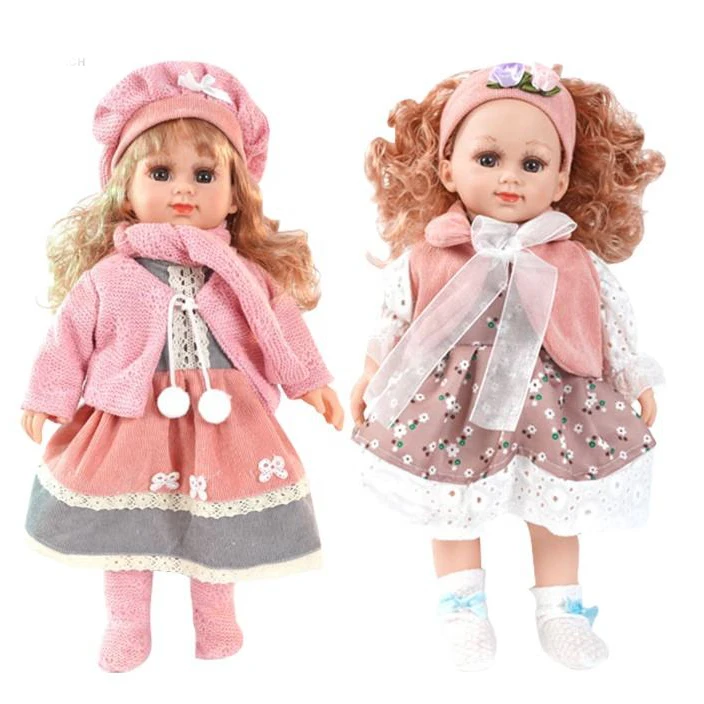 15 Inches Cotton Body Beautiful Silicone Baby Fashion Dolls Set For ...