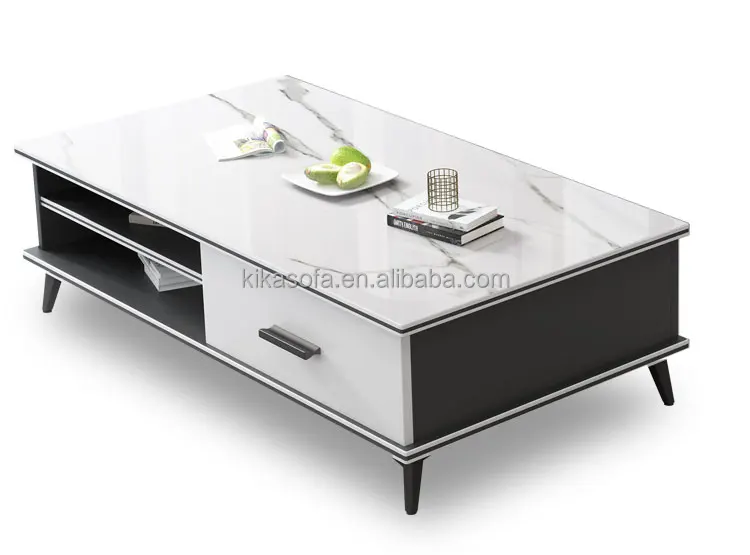 Wholesale KD Furniture 120cm Living Room Tea Table with Drawers