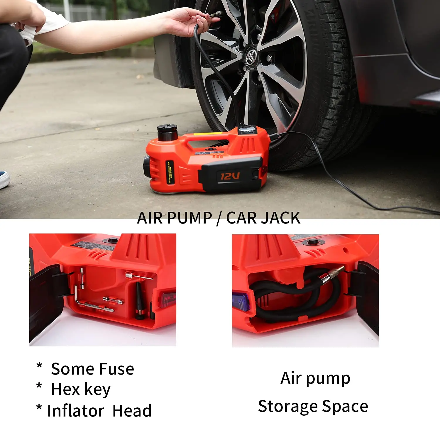 Electric Hydraulic Jack Portable Hydraulic Jack 3-in-1 Electric ...