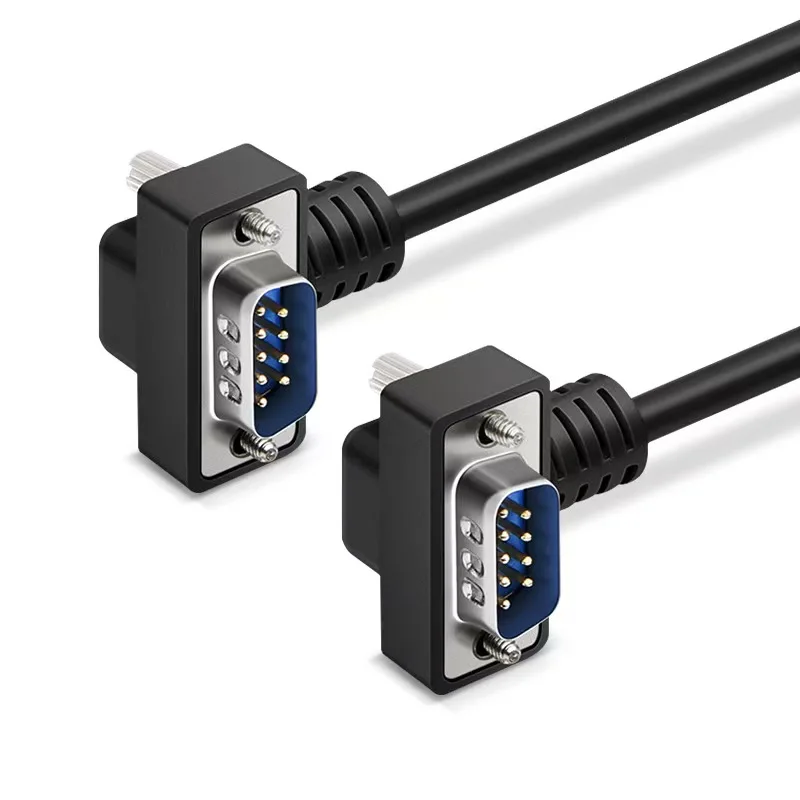Custom RS232 DB9 Male/Female Serial Cable Pure Copper Straight/Elbow ...
