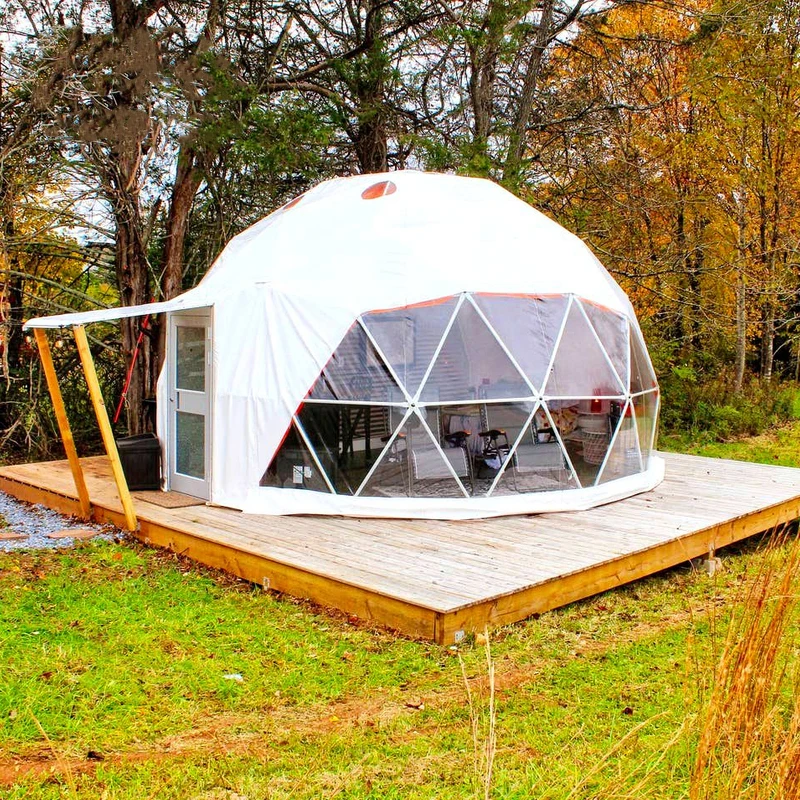 8m Luxury Family Glamping Tent Geodesic Dome House For Camping - Buy ...