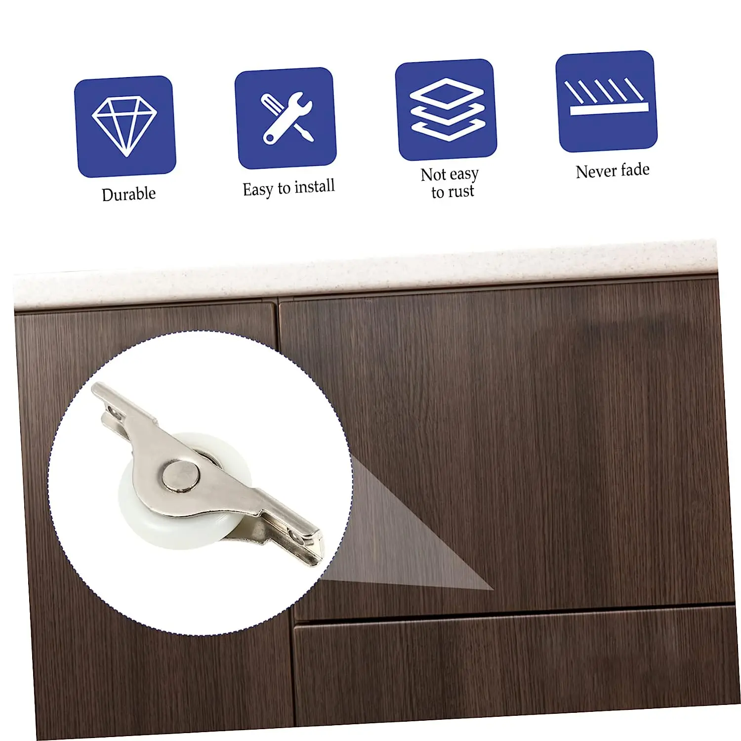 Modern Design Sliding Guide Cupboard Track with Pulley Wheels for ...