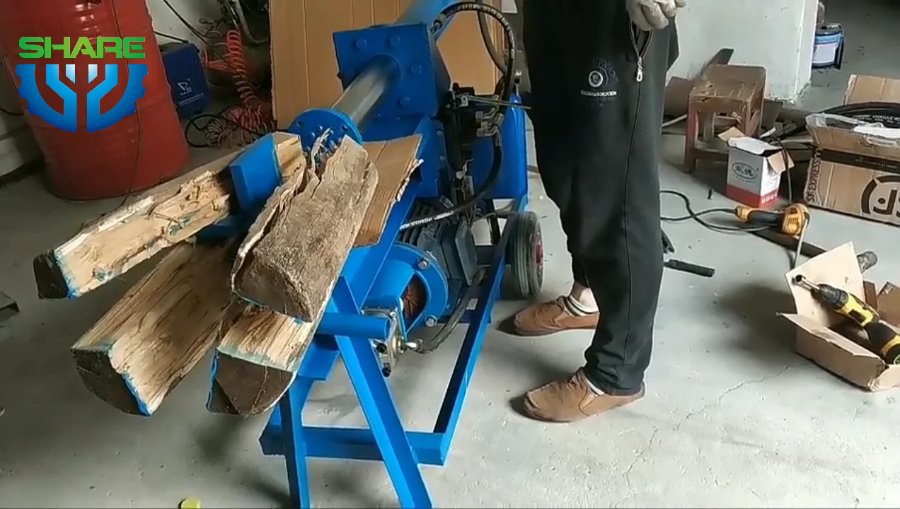 45 Ton Hydraulic Log Splitter 50ton Diesel Engine Powered Wood With ...
