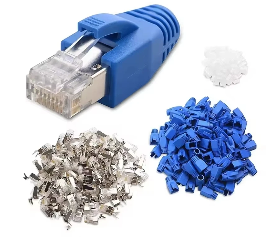 Category 6 Network Crystal Head Sheath Od7.0 Ten Colors 1000 Pcs/Pack ...