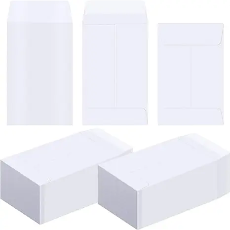White 100 Padded Envelopes Small Coin Envelopes White Paper Self ...