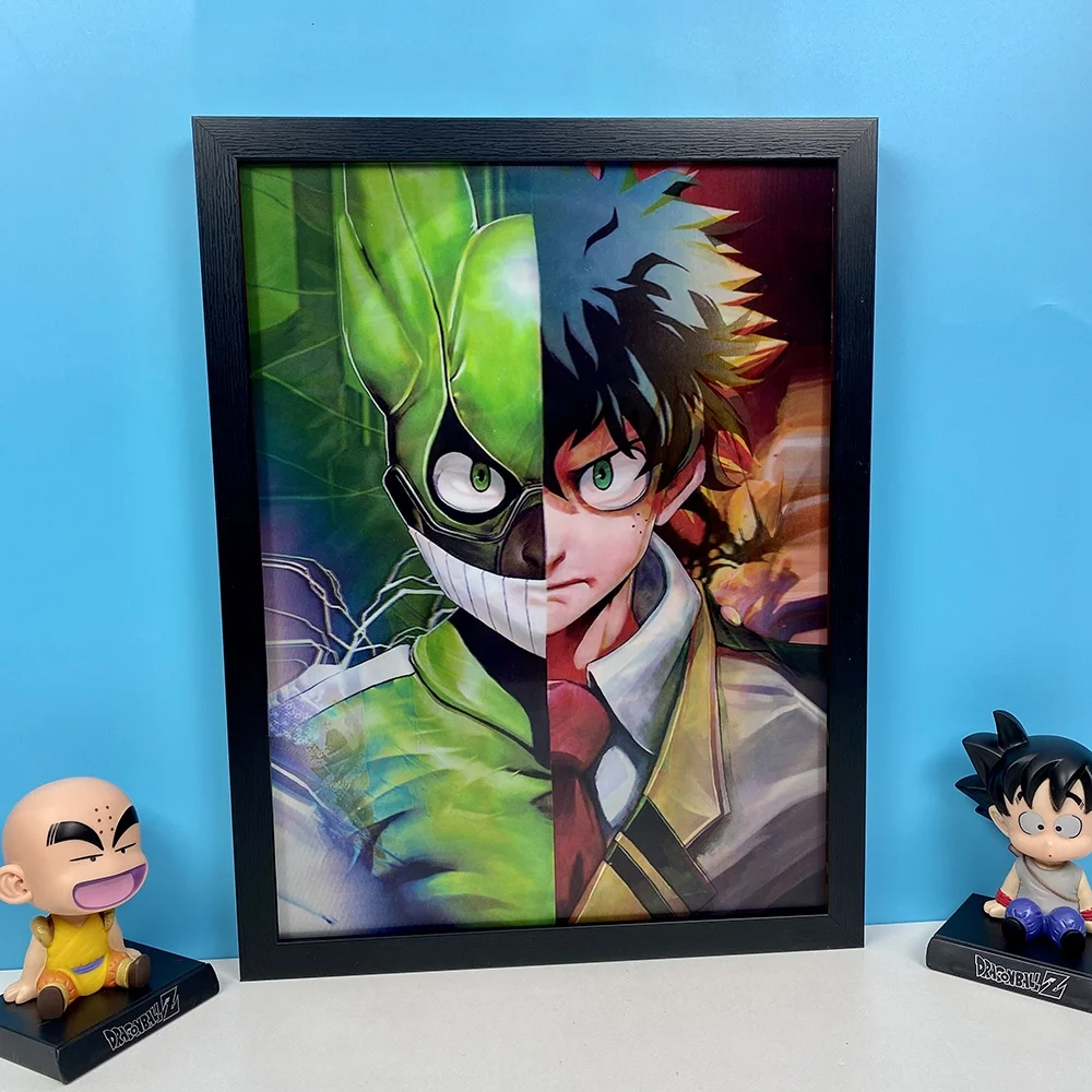 My Hero Academia 3D Anime Posters Wall Decor 3D Triple Transition Flip ...