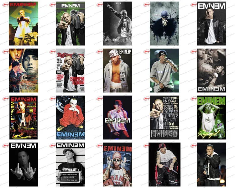 Shabby Chic EMINEM Tin Poster Work Shop Garage Man Cave Wall Decoration ...