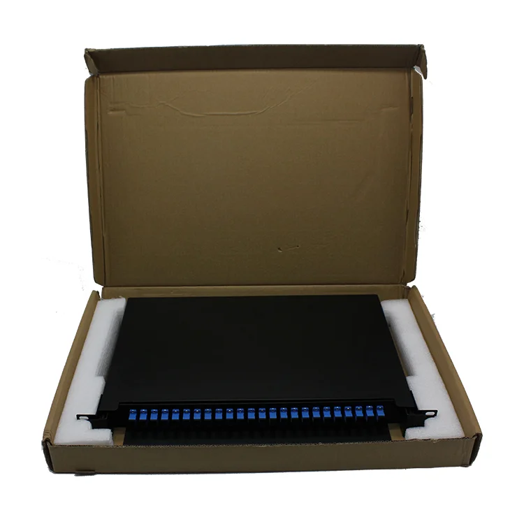 Sliding Drawer Type Fiber Optic Distribution Box,48 Ports Fiber Optic ...