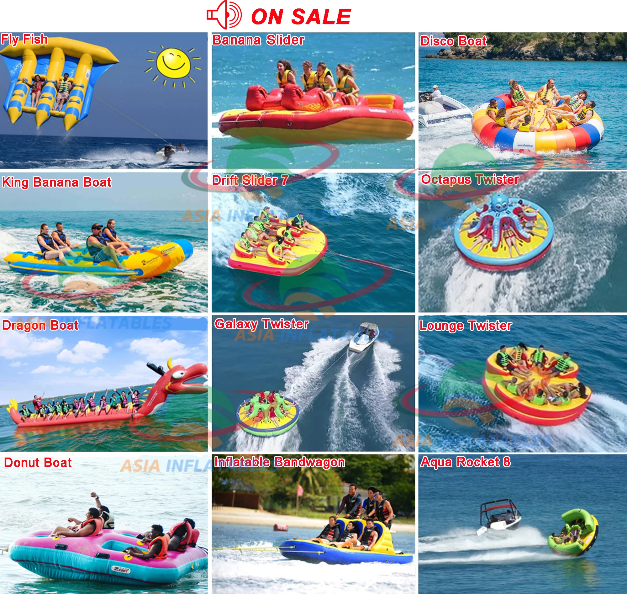 Flying Fish Inflatable Water Raft Flying Manata Towables / Inflatable ...