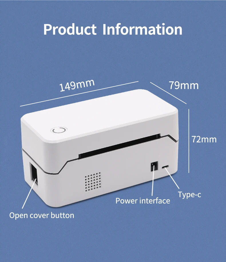 Hot Sale Cost Effective High Speed 3inch Shipping Label Mini Desktop ...