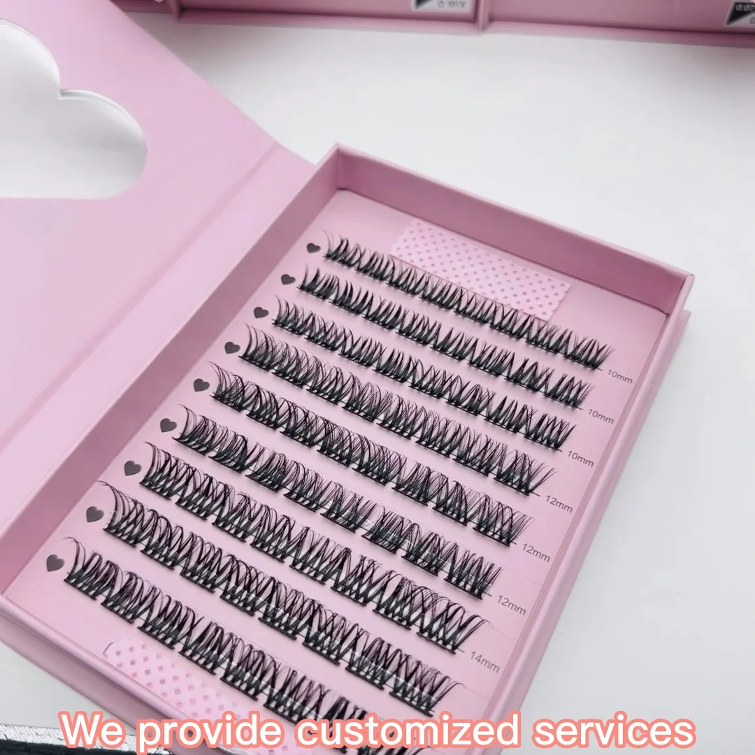 Korean Pbt Fiber Individual Diy At Home Lash Extensions Professional Diy Pre Cut Volume Lash ...