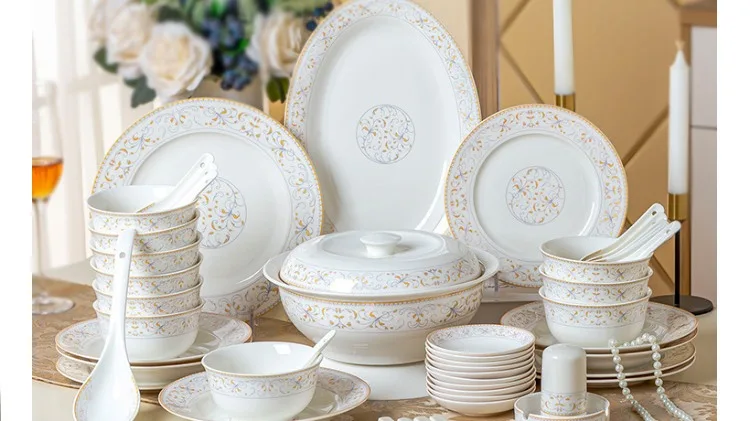 Wholesale 60 Pieces Chinese Sun Island Dinner Sets Dining Room Sets ...