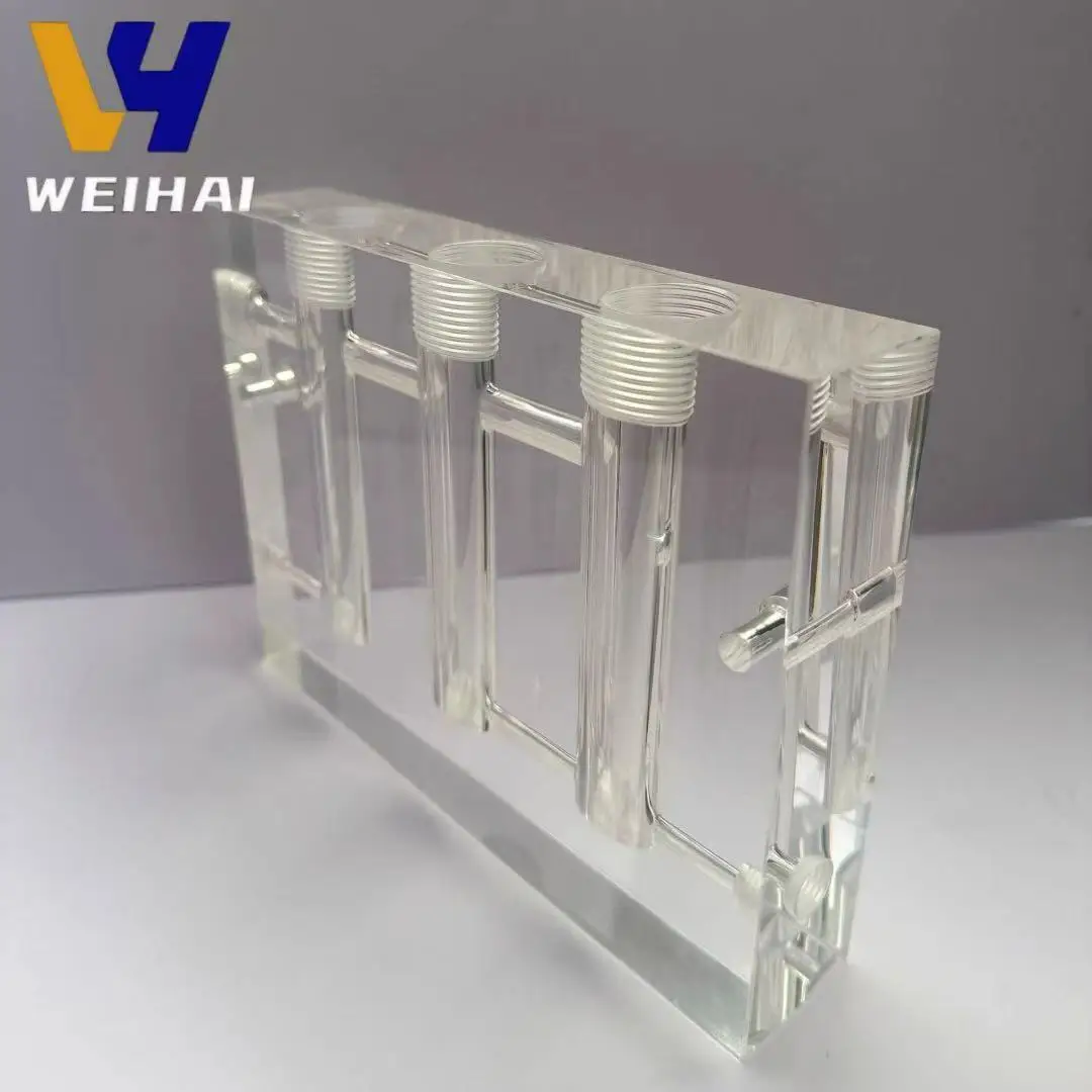 Laboratory Acrylic Flow Cell for Water Quality Monitoring - G3/4 ...